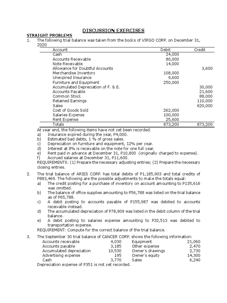 Accounting Cycle Adjustments and Errors | PDF