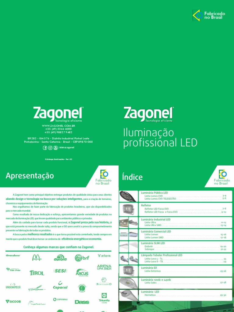 Catalogo 1 Zagonel 7kb - Iluminação - 2020 - Atual Rev03 ATUALIZADO ...