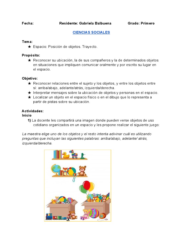 Secuencia 1° Grado. Cs - Sociales | PDF