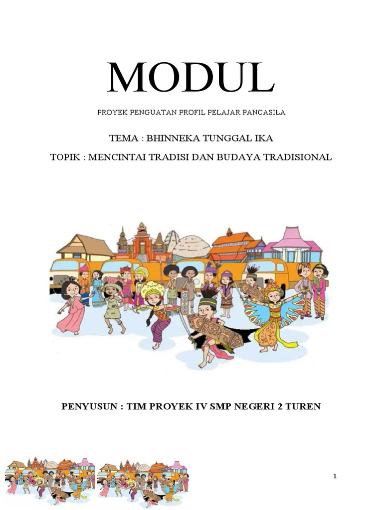 MODUL P5 BHINNEKA TUNGGAL IKA | PDF