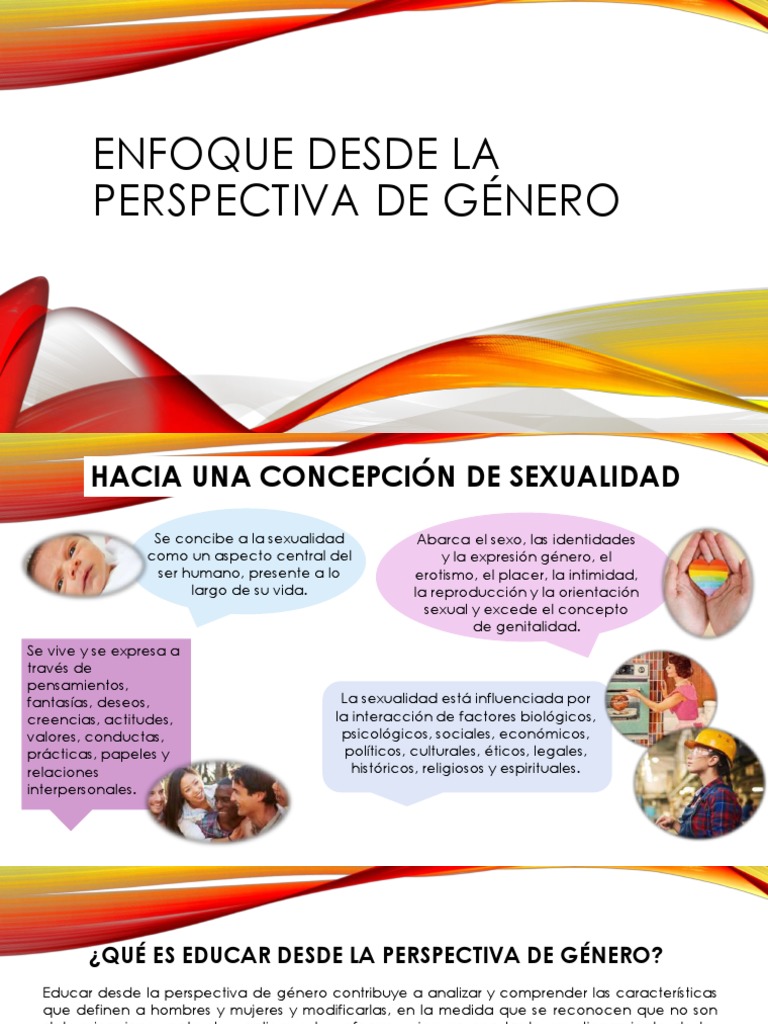 Enfoque Desde La Perspectiva de Género | PDF | La sexualidad humana ...