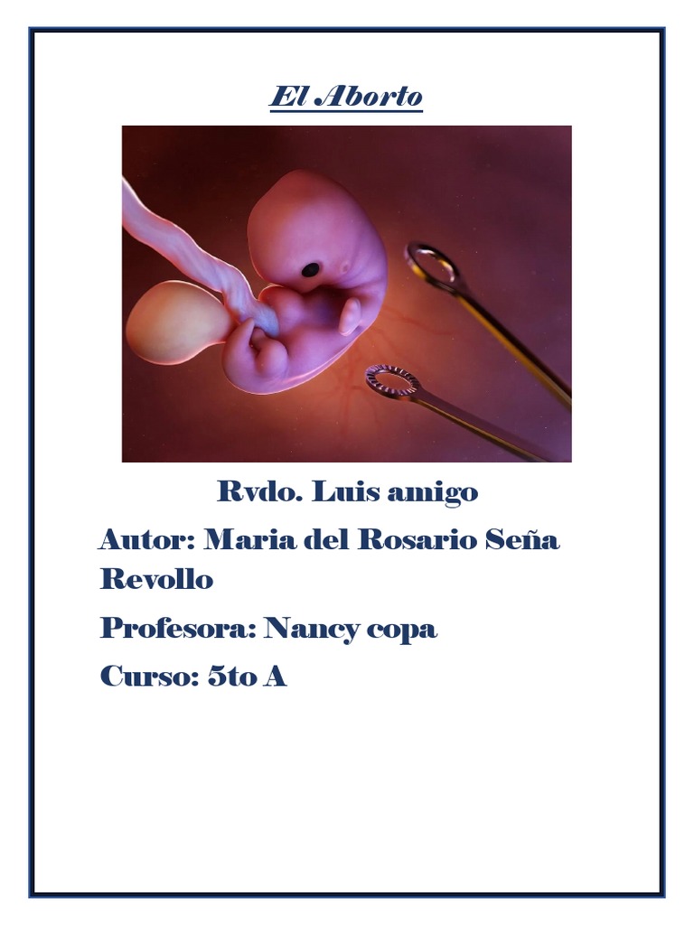 Tipos y Consecuencias del Aborto | PDF | Aborto | El embarazo