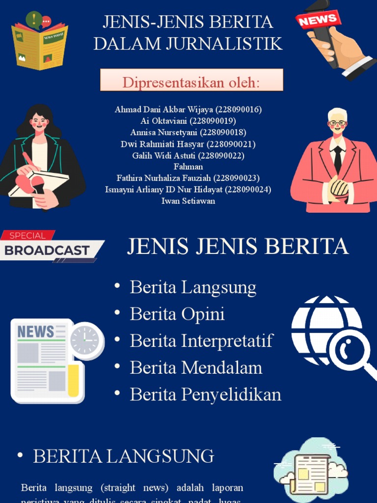 Presentasi Persamaan Dan Perbedaan Jenis Berita Jurnalistik. | PDF ...