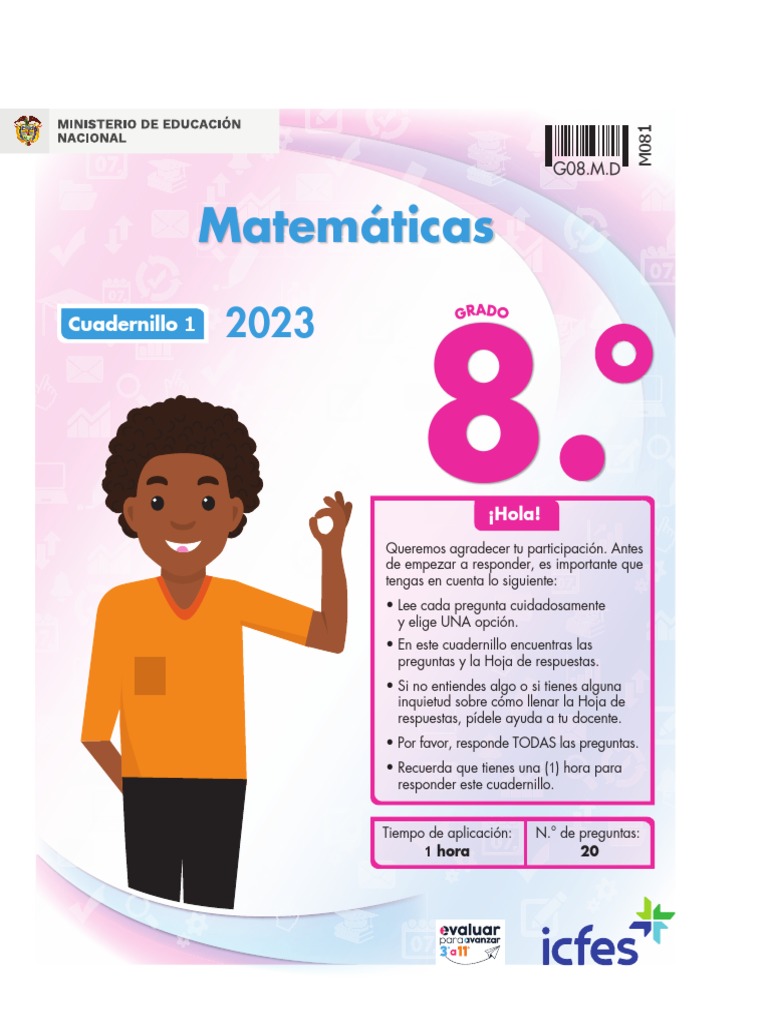 Cuadernillo de Matemáticas Saber 8 | PDF | Color