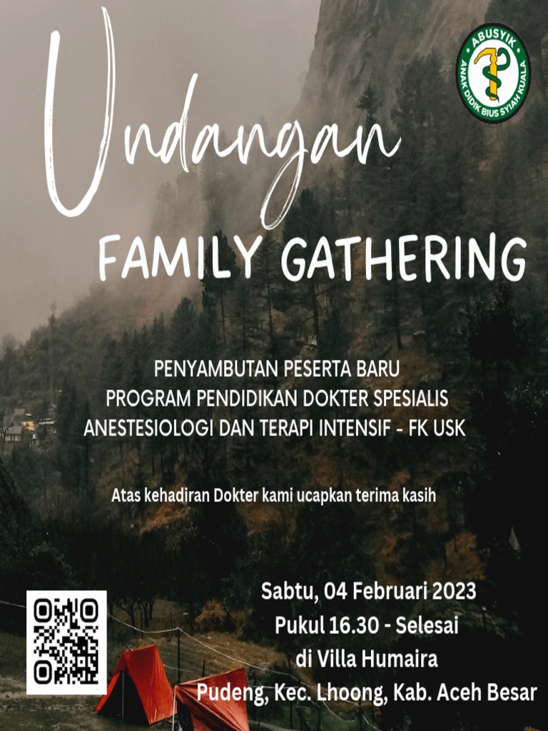Undangan Family Gathering Dan Penyambutan PPDS Baru | PDF