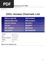DSTV Compact Package Channels | PDF | Broadcasting | Television Network