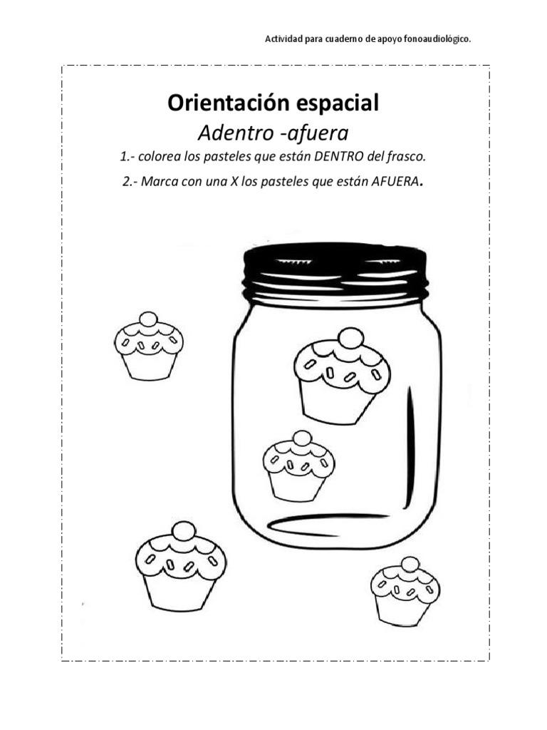 Ficha Cuaderno - Adentro - Afuera | PDF