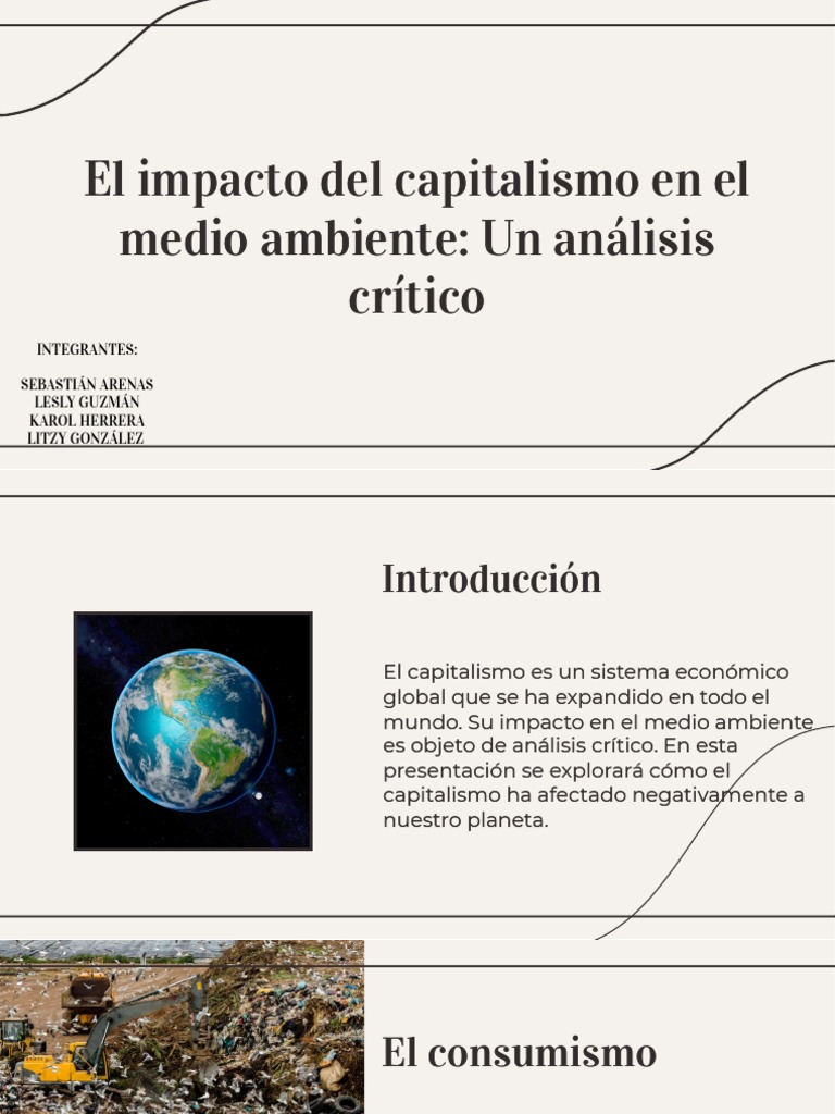 El Impacto Del Capitalismo en El Medio Ambiente Un Analisis Critico ...