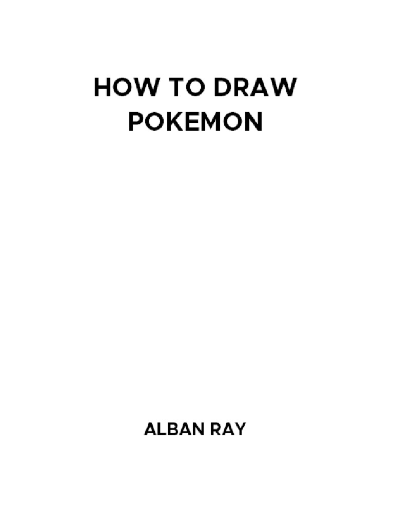 Step-by-Step Pokémon Drawing Guide | PDF