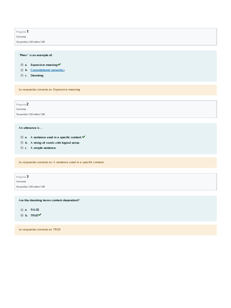 Quiz Unit 1 | PDF | Word | Semiotics