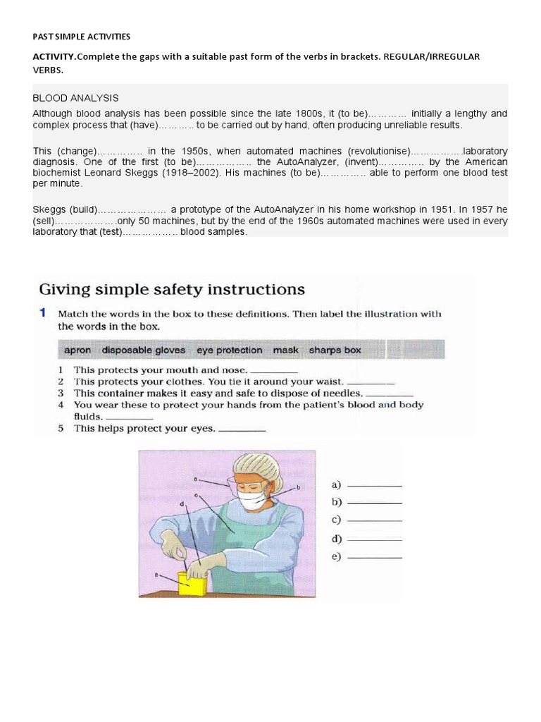 Past Simple Activities | PDF