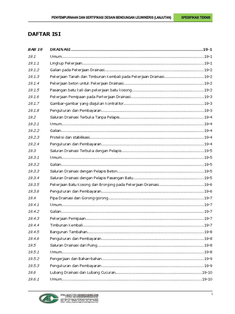 Bab 19 Spek-Drainasi | PDF