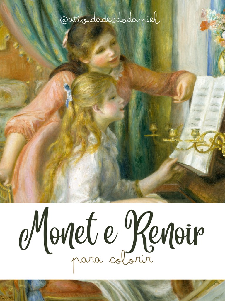 Obras de Monet e Renoir para Colorir | PDF