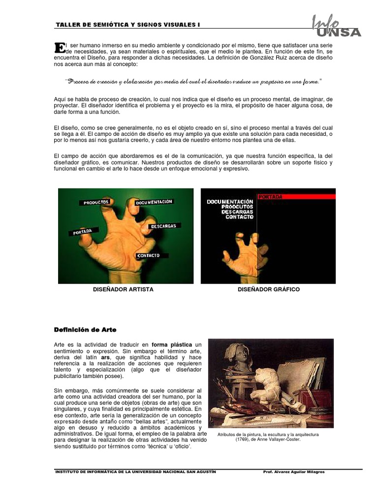 Taller de Semiótica y Signos Visuales I | PDF | Semiótica | Diseño