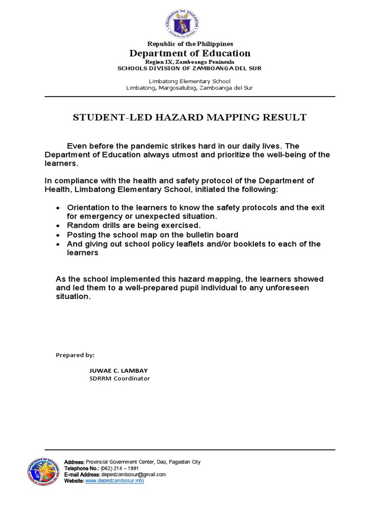 Student-Led Hazard Mapping 2023 | PDF