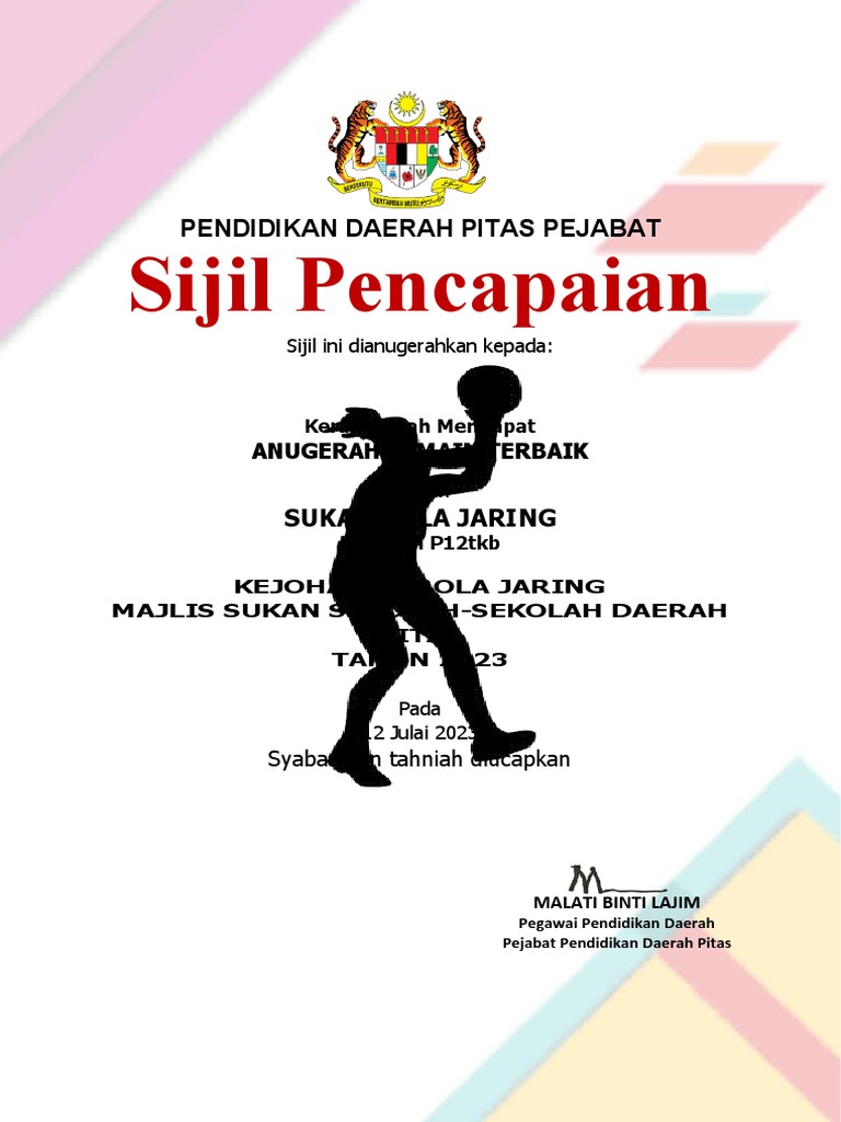 Sijil Bola Jaring Mssd | PDF