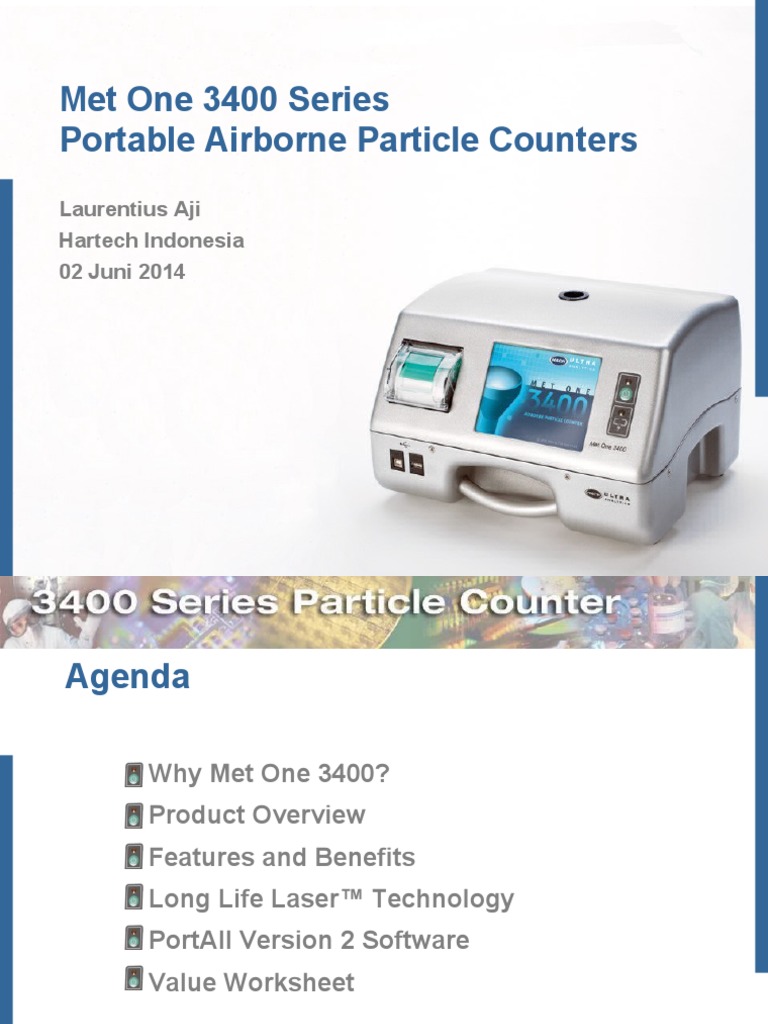 3400 New Particle Counter | PDF