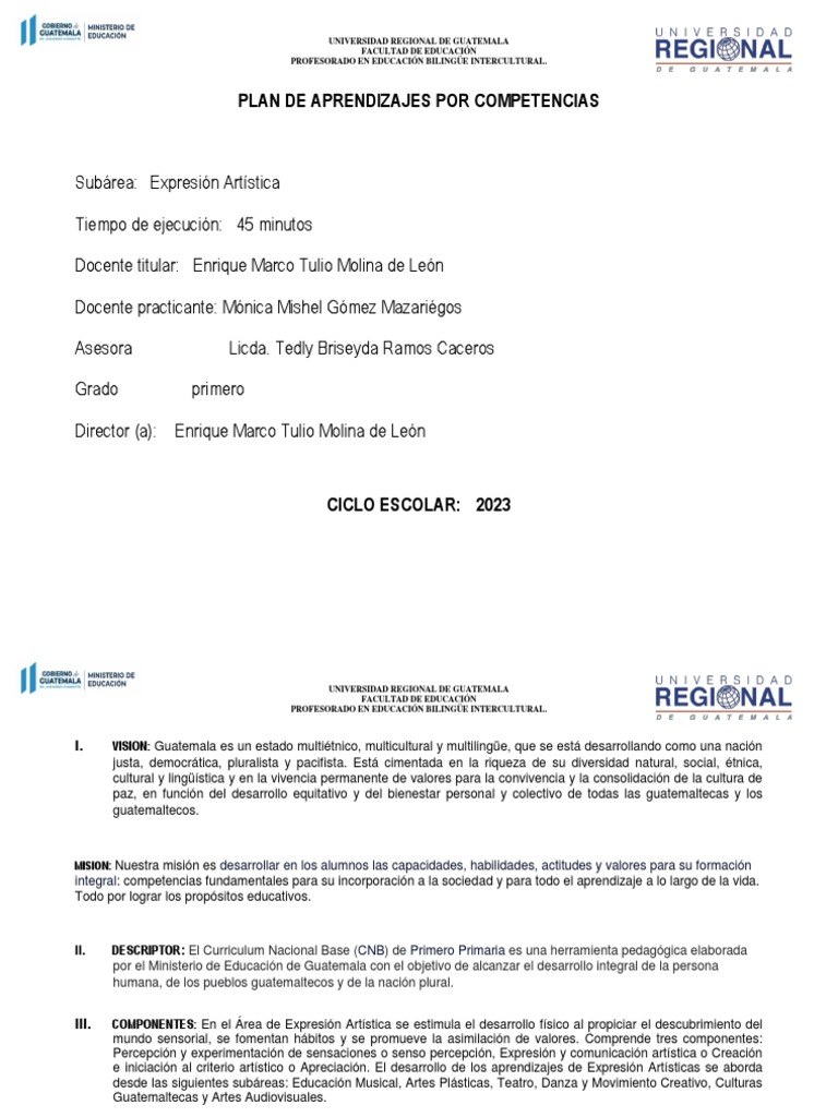 Formato de Planificación Mónica | PDF | Multilingüismo | Maestros