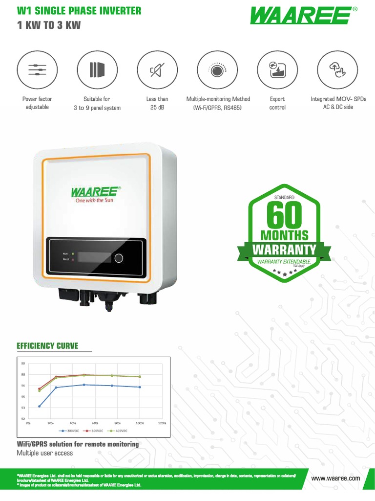 On Grid Inverter 1 3 KW 27 07 2022 Compressed 2b60b713c4 Daa214cb4a | PDF | Power Inverter ...