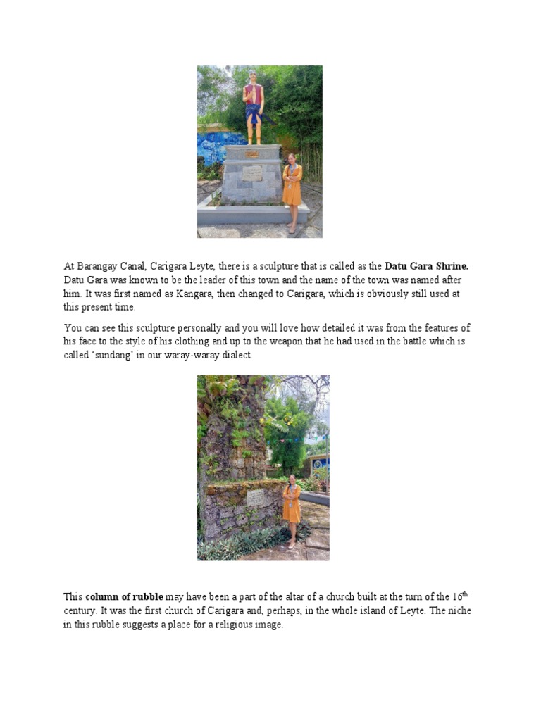 Datu Gara Shrine in Carigara, Leyte | PDF | Social Science