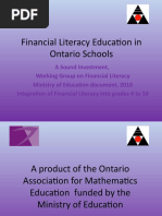 Financial Literacy Powerpoint | PDF | Literacy | Financial Literacy