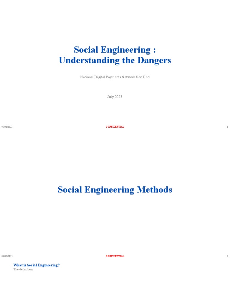 NDPX - Social Engineering Awareness | PDF