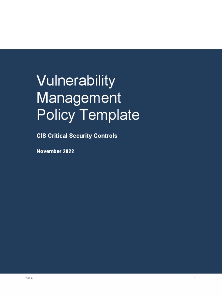 Vulnerability_Management_Policy_Template_for_Control_7 | PDF ...