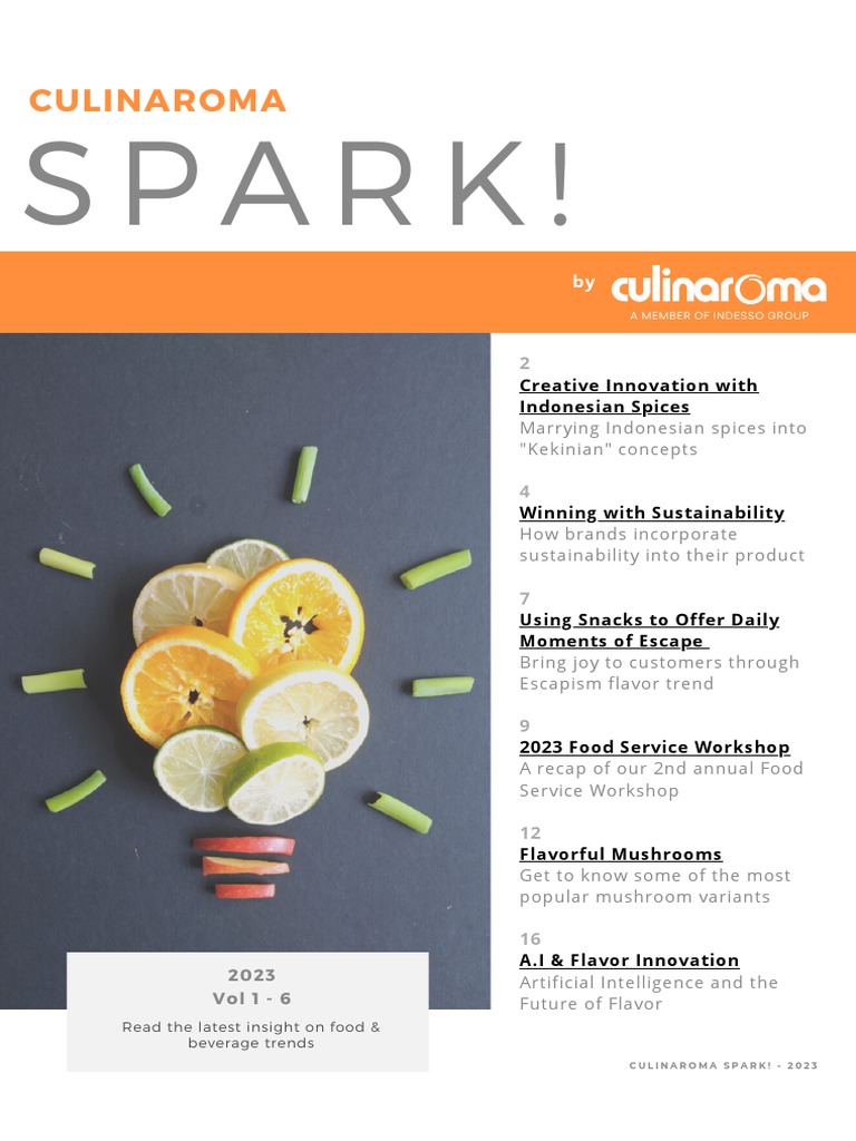 Culinaroma Spark! Vol 1 - 6 | PDF | Umami | Indonesian Cuisine