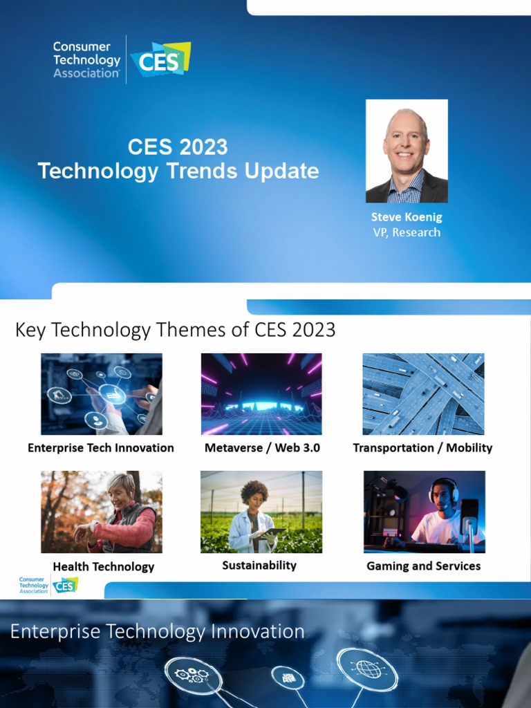 CES 2023 Tech Trends - Koenig | PDF | Computer Security | Security