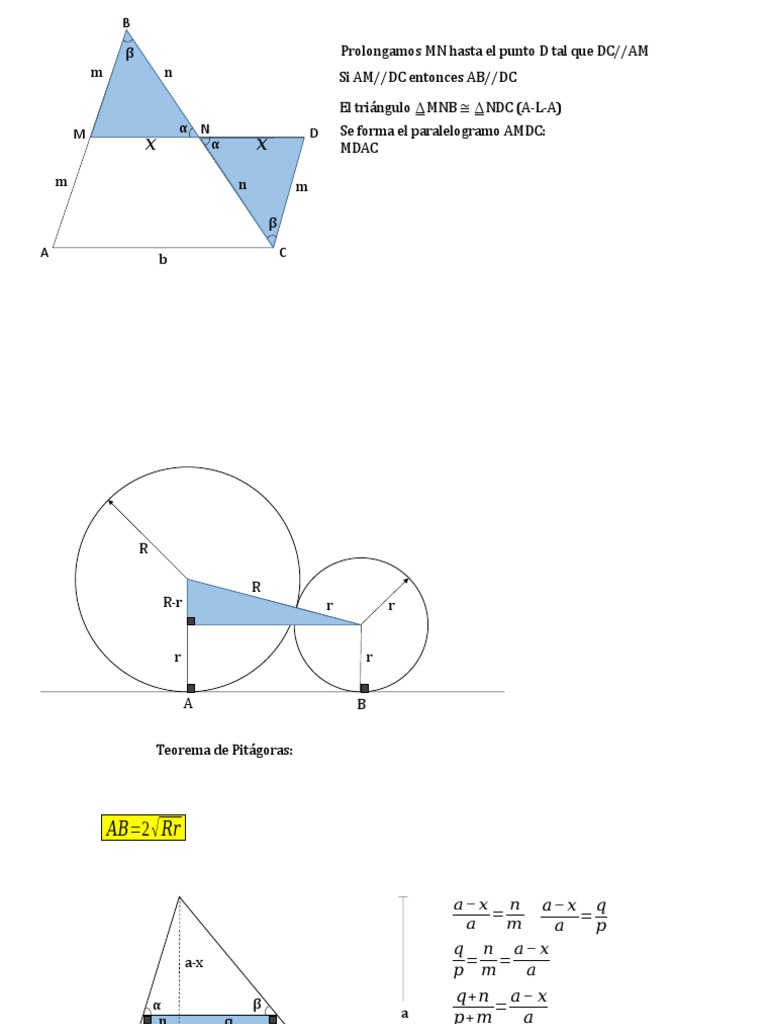 Teoremas de Geometria | PDF