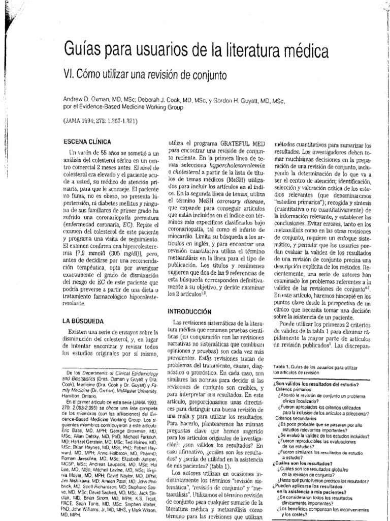Guia JAMA Meta-Analisis | PDF