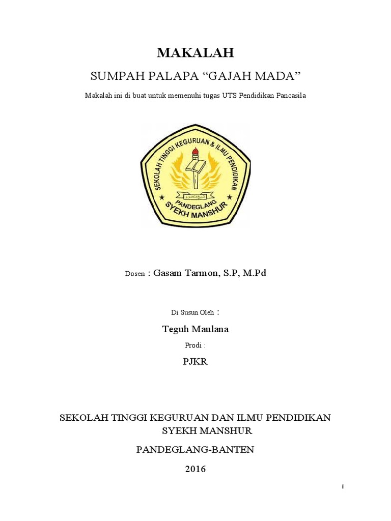 Makalah Gajah Mada | PDF