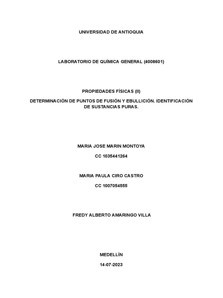 Propiedades Fisicas II | PDF