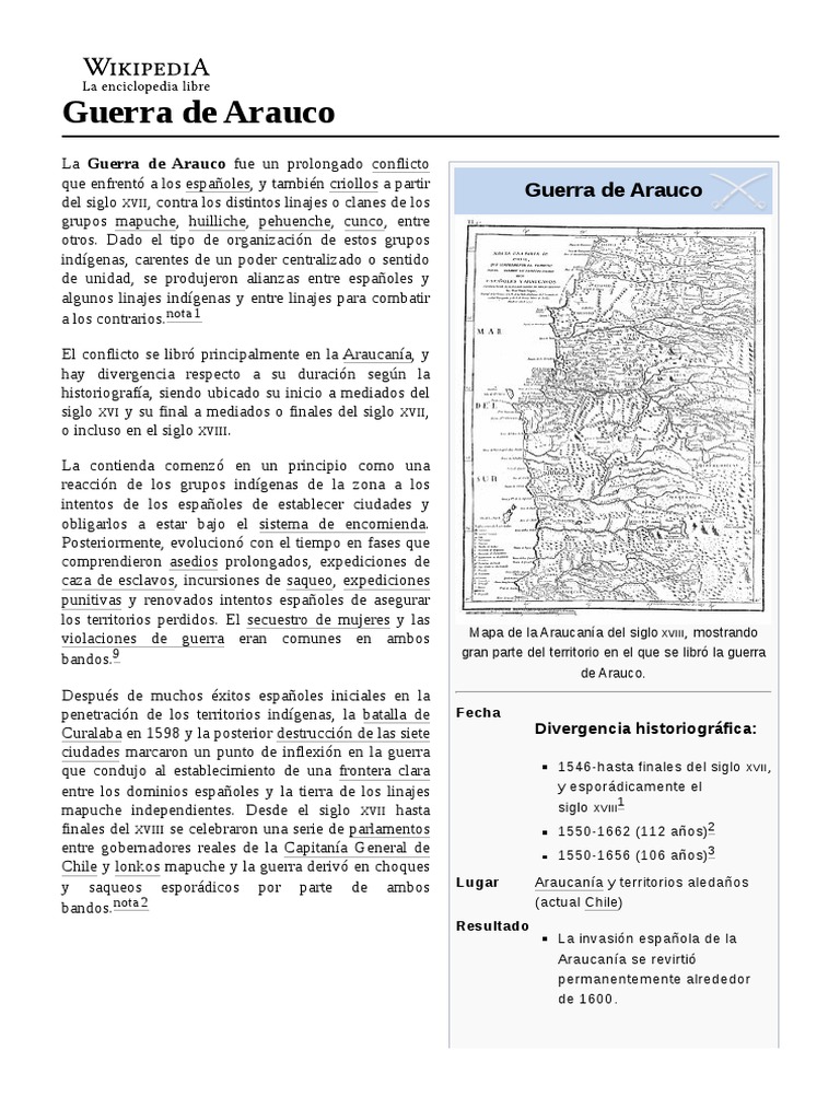 Guerra De Arauco Pdf Militares De España Chile