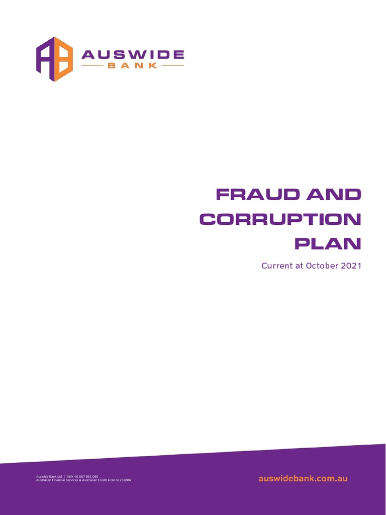 Fraud and Corruption Control Plan | PDF