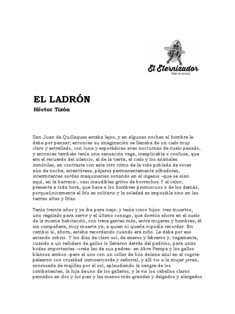 El Ladrón - H. Tizón | PDF