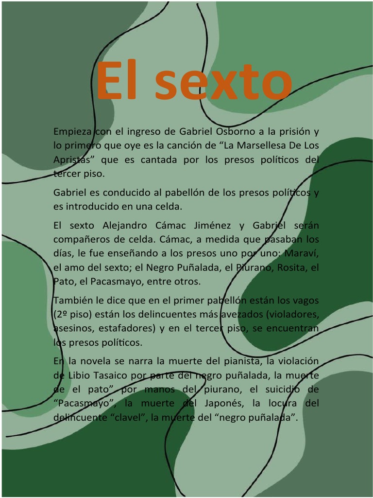 El Sexto | PDF | Novela negra, policíaca y suspenso