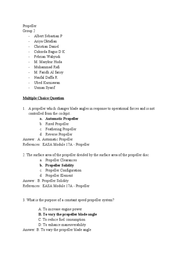Propeller Group 2 | PDF | Propeller | Aircraft