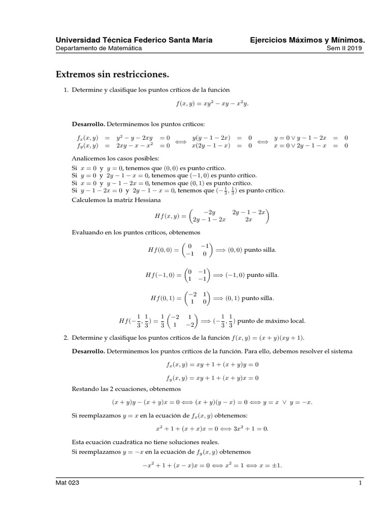 Guía de Ejercicios Resueltos Unidad N°3 Ecuaciones Diferenciales de Primer Orden - Optimización ...