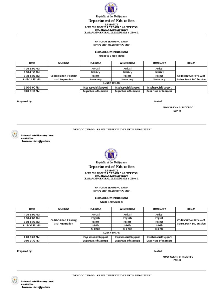 Classroom Program NLC | Download Free PDF | Learning Methods | Pedagogy