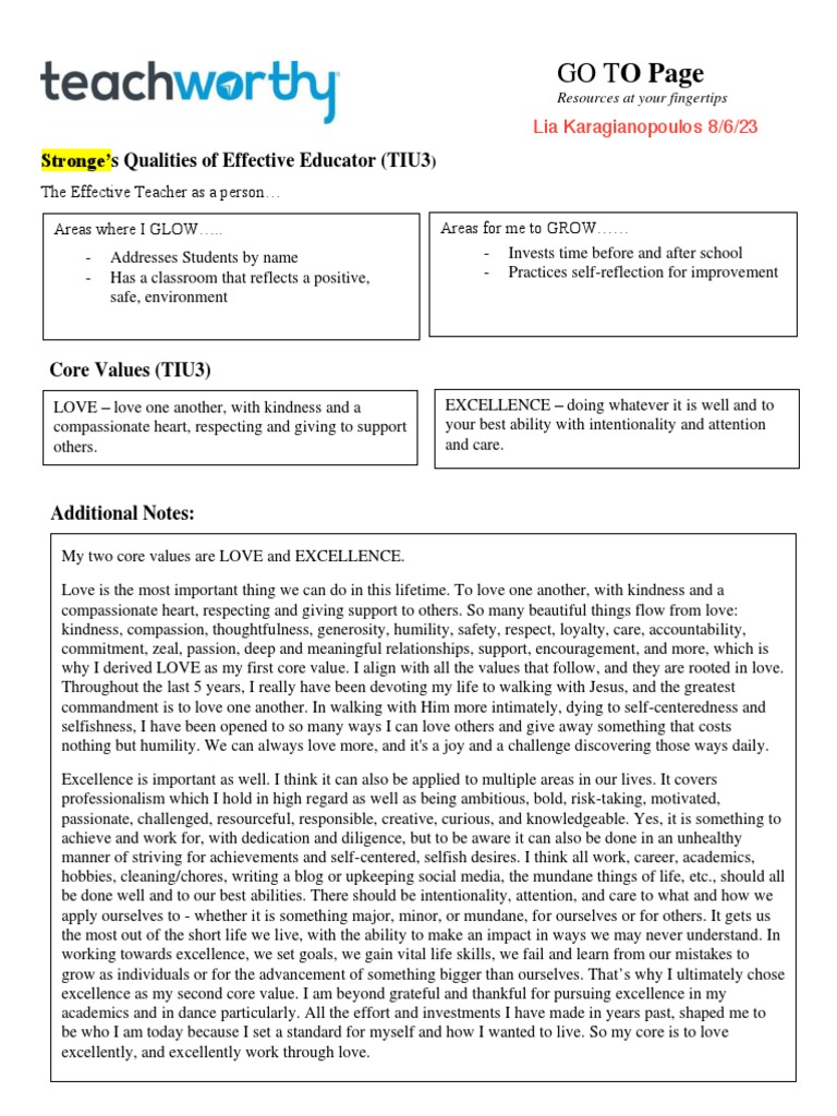 Completed Go-To Page | PDF