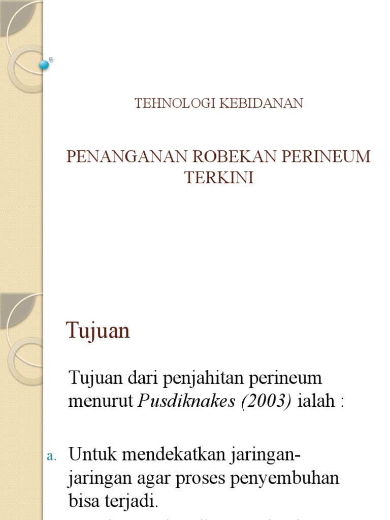 Panduan Penanganan Robekan Perineum | PDF | Pengembangan Diri ...