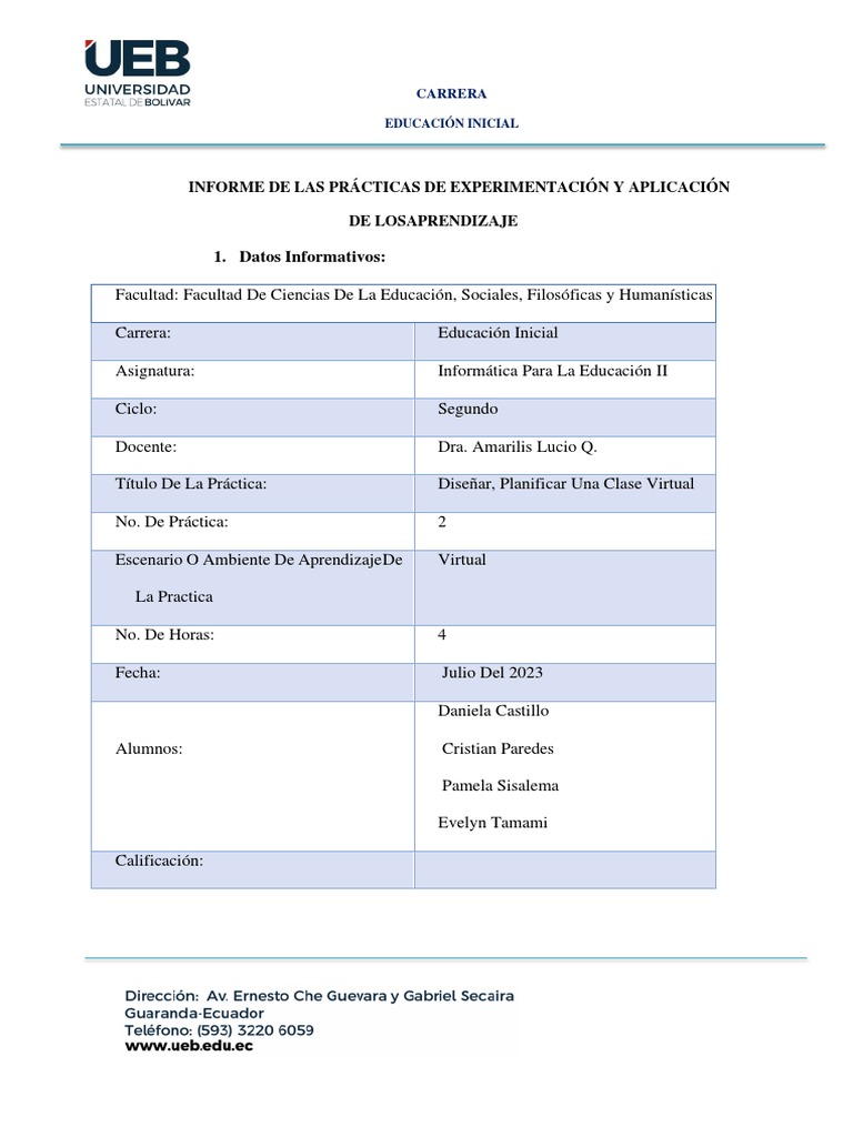 Pae 3 Informatica Ii | PDF