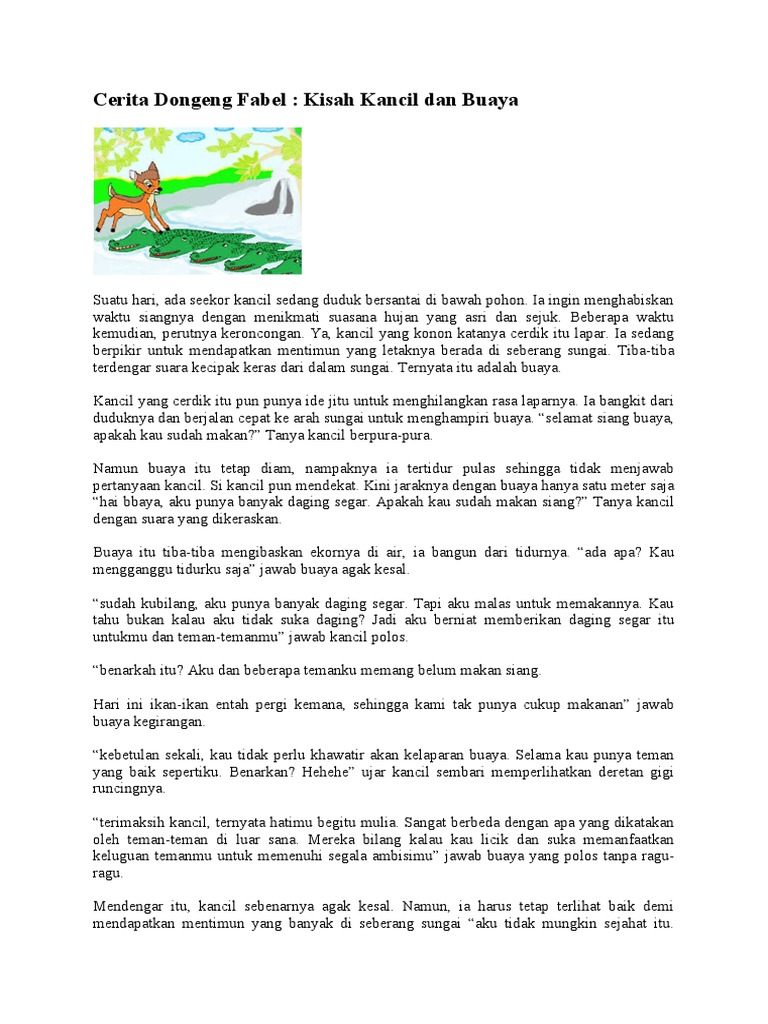 Cerita Dongeng Fabel Pdf