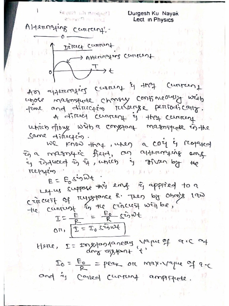 Alternating Current | PDF