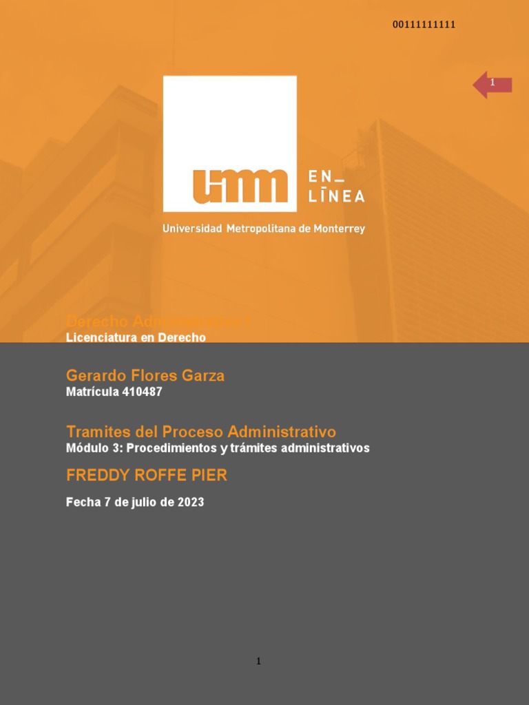 Tramite Administrativo | PDF