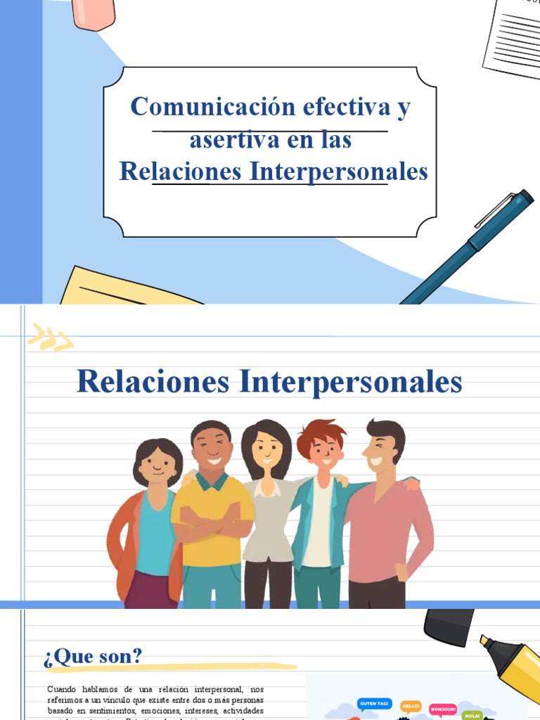 Relaciones Interpersonales | PDF | Comunicación | Las emociones