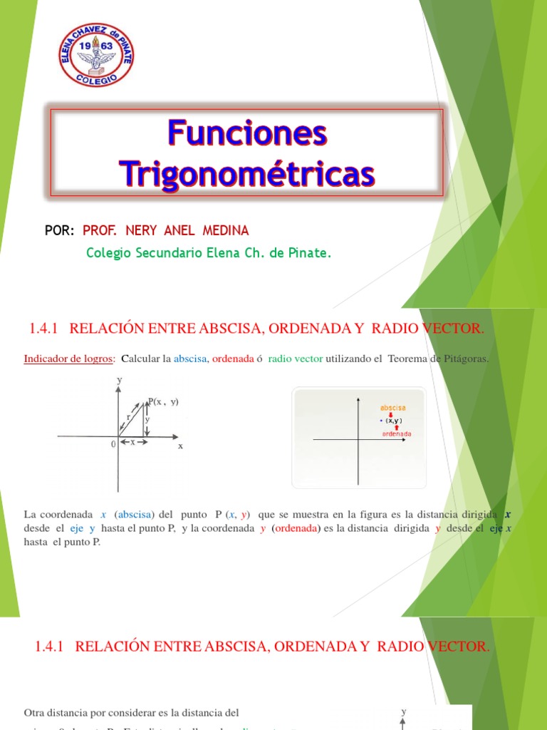 Razones Ó Funciones Trigonométricas | Descargar gratis PDF | Trigonometría | Funciones ...