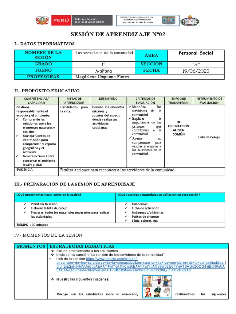 Sesion 02 PS - Los Servidores de La Comunidad | PDF