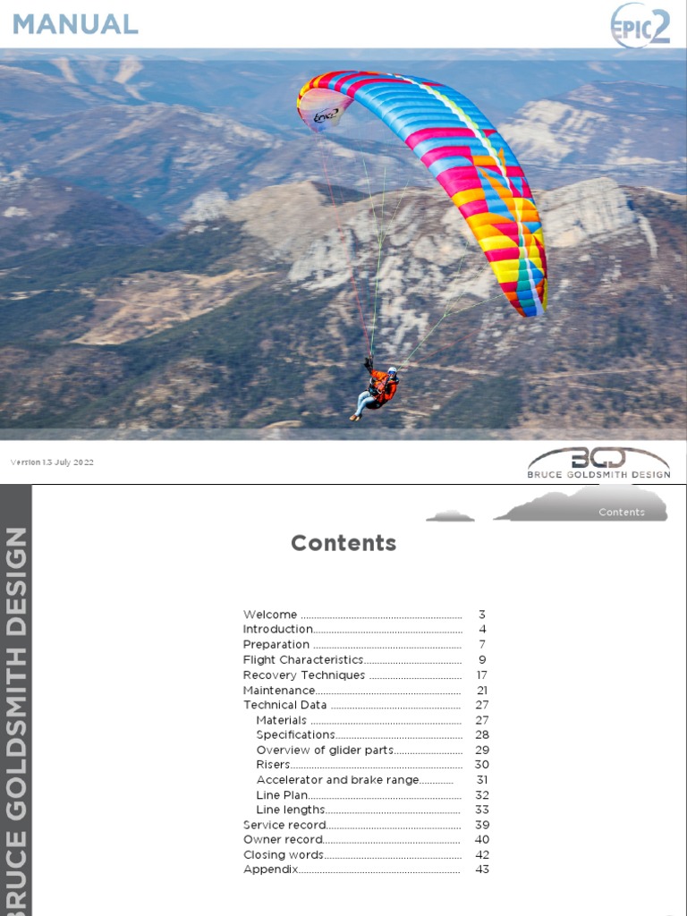 BGD - Manual EN v1.3 - REF 1657881885Hh2A5kXAh2 3 | PDF | Parachute | Aviation